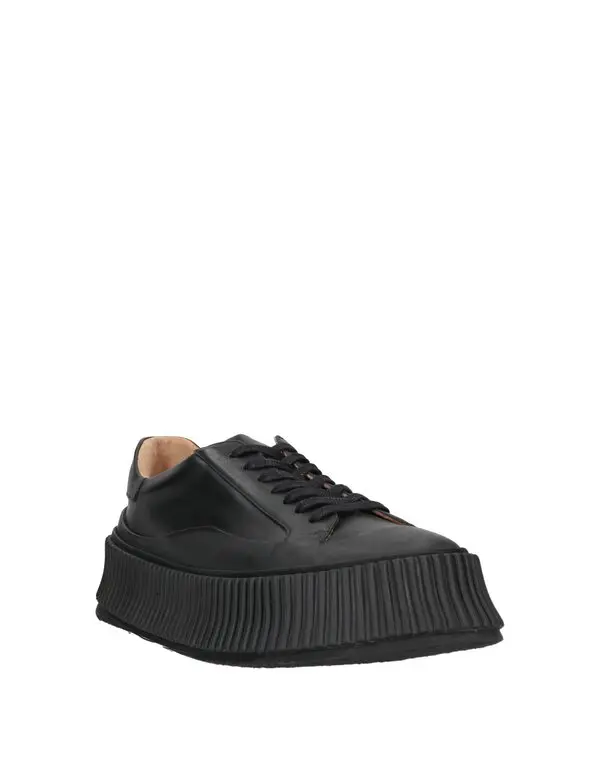 JIL SANDER Leather Low-top Sneakers - Black