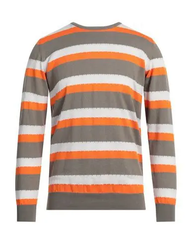 Rossopuro Striped Wool Sweater - Orange
