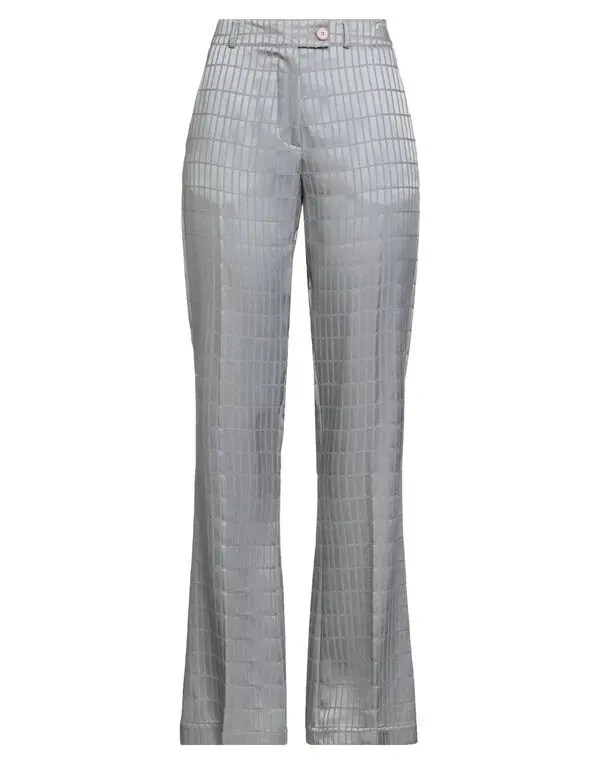 ALYSI Checked Twill Wide Leg Pants
