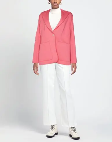 Palm Angels Single-breasted Blazer With Side Seam Stripes - Red