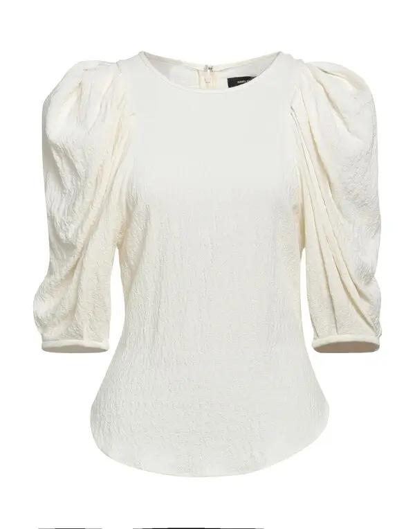 Isabel Marant Étoile Viscose And Wool Blend Top With Short Sleeves