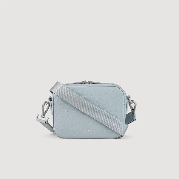 Sandro Small Reconstituted Leather Bag - Blue Sky