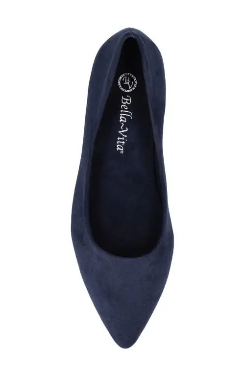 BELLA VITA Mireya Flat - Navy Suede