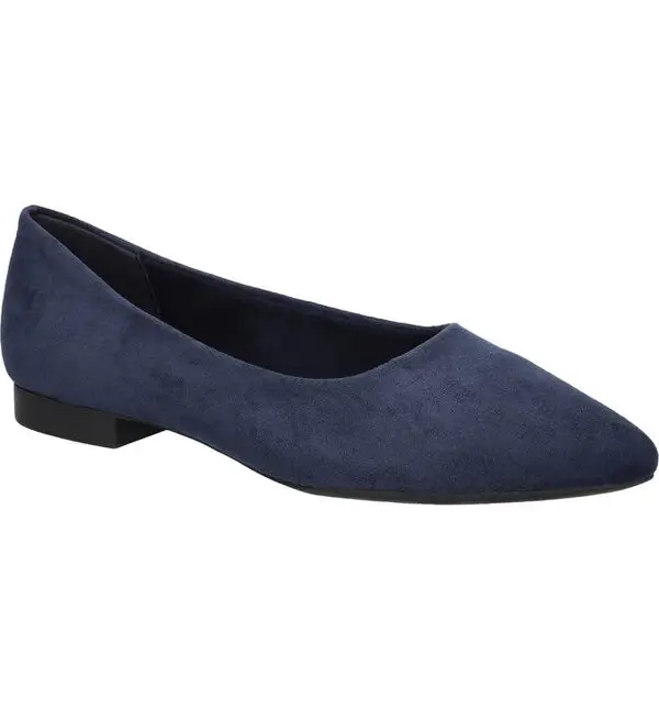 BELLA VITA Mireya Flat - Navy Suede