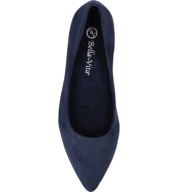 BELLA VITA Mireya Flat - Navy Suede
