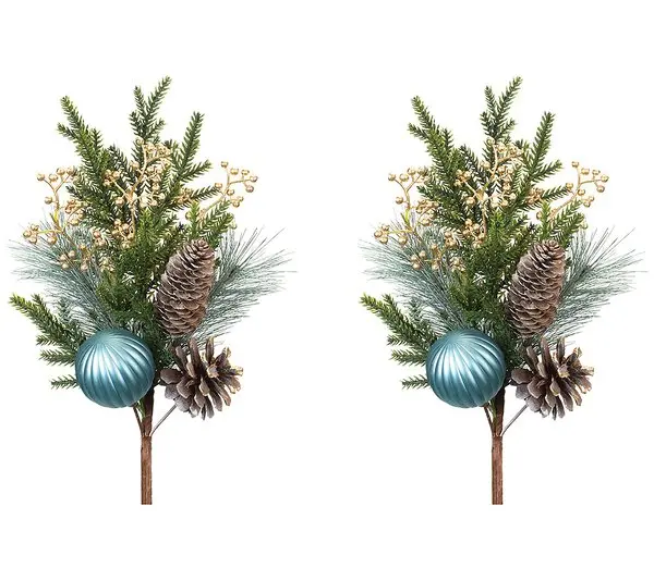 MELROSE Pine Spray W/ornament