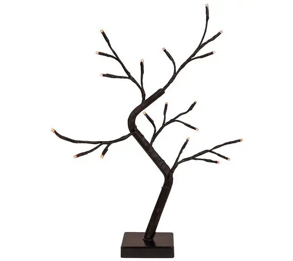 NORTHLIGHT 15' Led Lit Weeping Halloween Twig T Ree - One-color