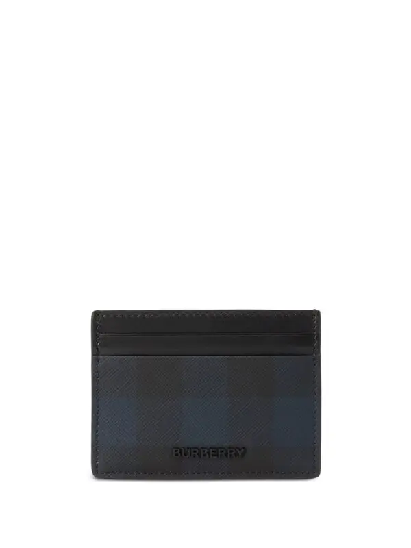 Burberry Check-pattern Leather Cardholder