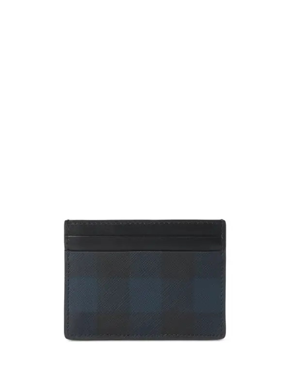 Burberry Check-pattern Leather Cardholder
