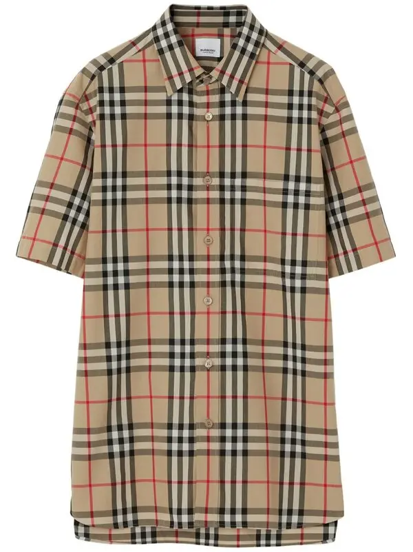 Burberry Classic Fit Check Cotton Shirt - Neutrals