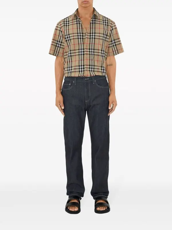 Burberry Classic Fit Check Cotton Shirt - Neutrals