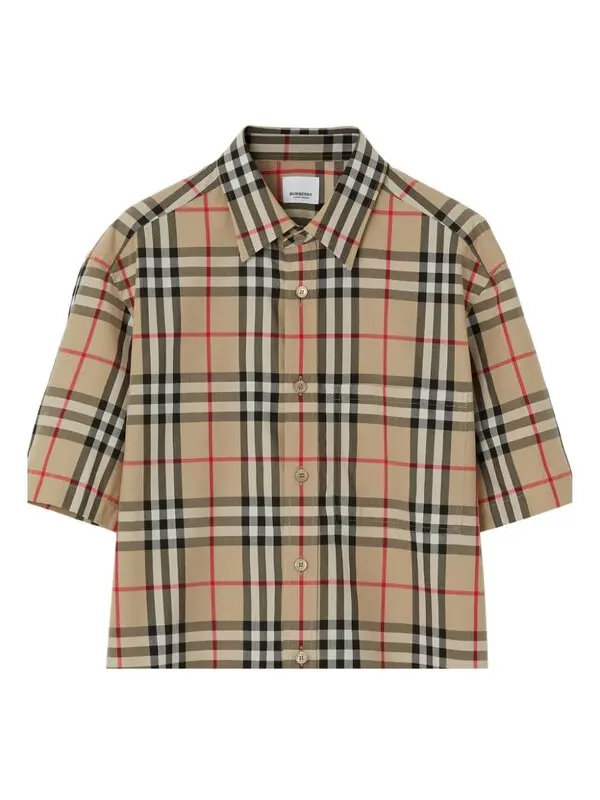 Burberry Classic Fit Check Cotton Shirt - Neutrals