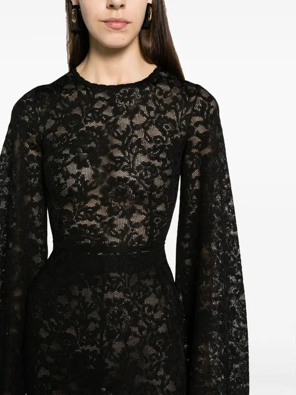 Dolce & Gabbana Mini Wide-sleeve Lace Dress
