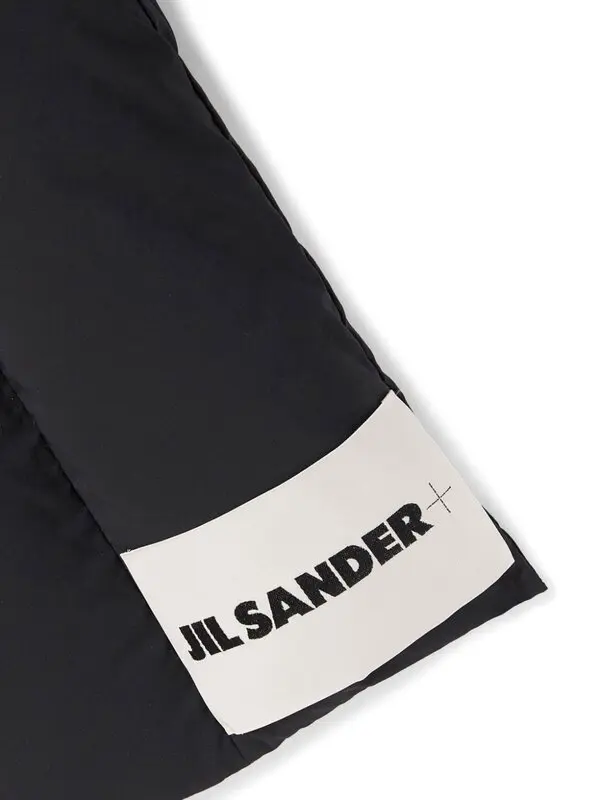 JIL SANDER Logo-patch Padded Scarf - Black
