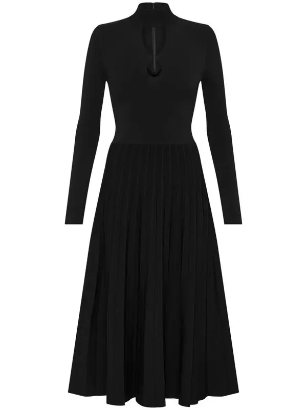 Rebecca Vallance Mackenzie Cut-out Knit Midi Dress - Black