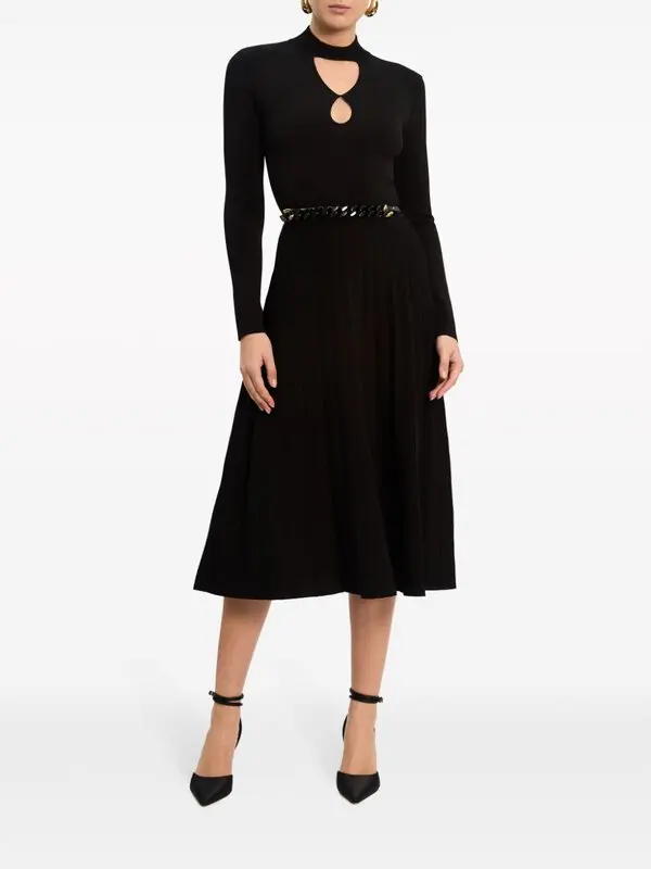 Rebecca Vallance Mackenzie Cut-out Knit Midi Dress