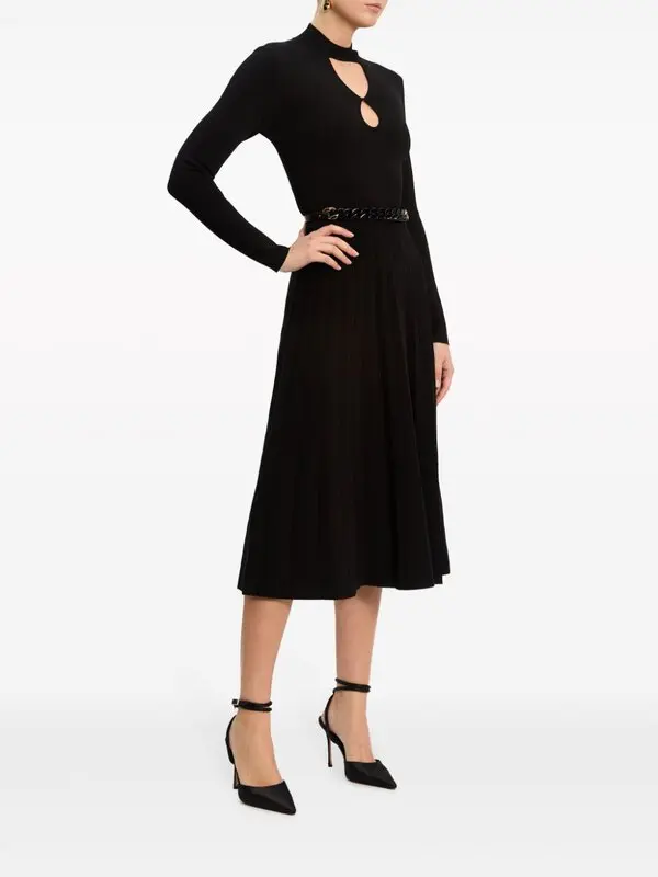 Rebecca Vallance Mackenzie Cut-out Knit Midi Dress
