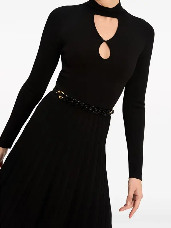 Rebecca Vallance Mackenzie Cut-out Knit Midi Dress