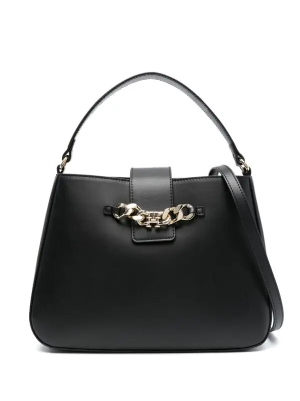 Tommy Hilfiger Monogram Chain-detail Satchel