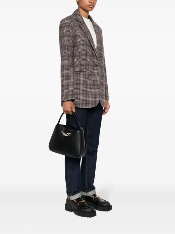 Tommy Hilfiger Monogram Chain-detail Satchel