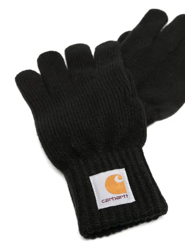 Carhartt Work In Progress Logo-patch Knitted Gloves