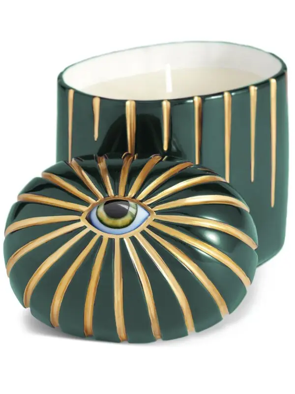 L'Objet Lito Eye-motif Candle - Green