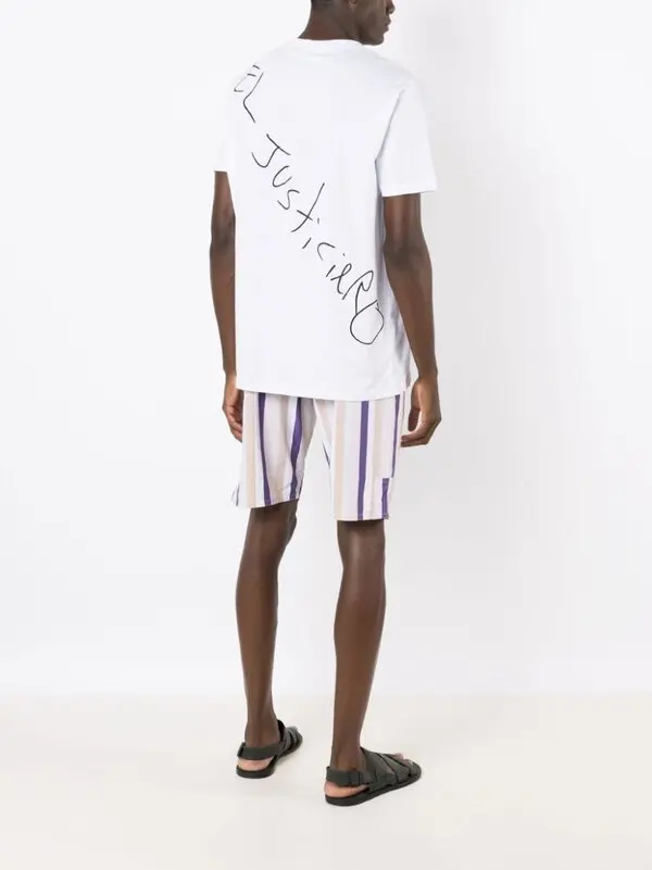 AMIR SLAMA Striped Bermuda Shorts