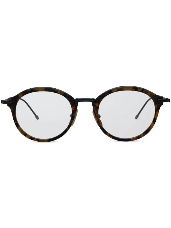 Thom Browne Pantos Frame Glasses - Brown