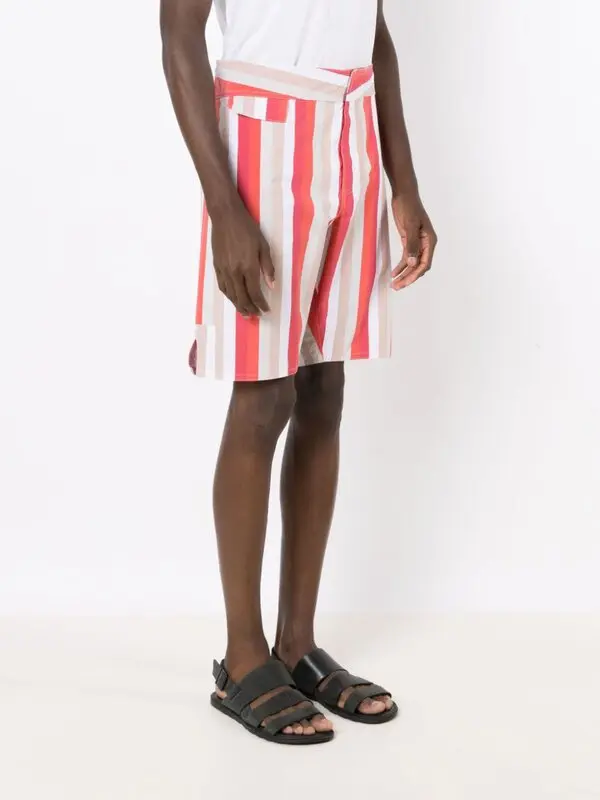 AMIR SLAMA Striped Bermuda Shorts