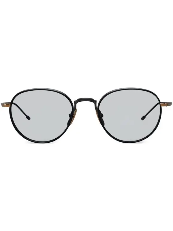 Thom Browne Round-frame Sunglasses - Black