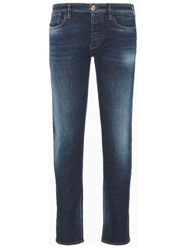 Emporio Armani J75 Slim-cut Jeans - Blue