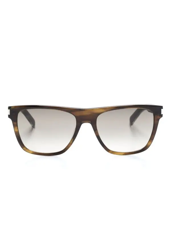 Saint Laurent Square-frame Sunglasses - Brown