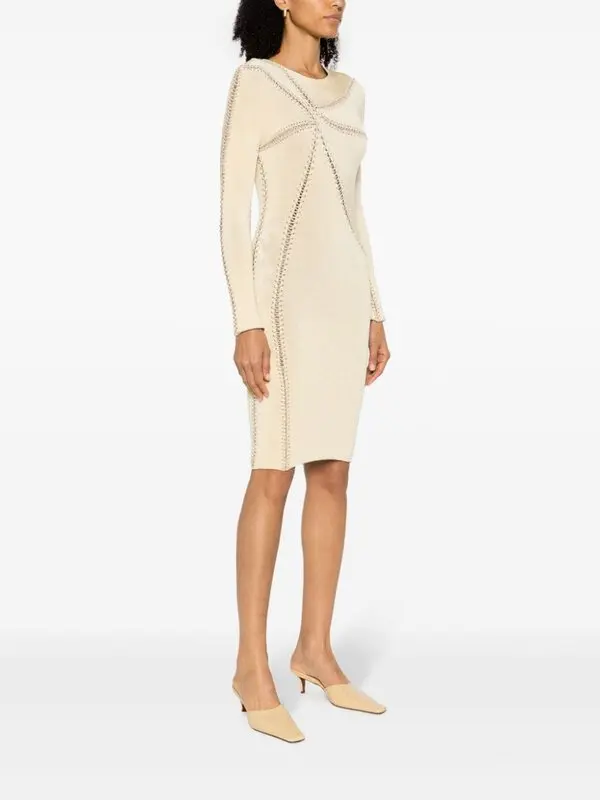ISA BOULDER Starfish Whipstitch Midi Dress