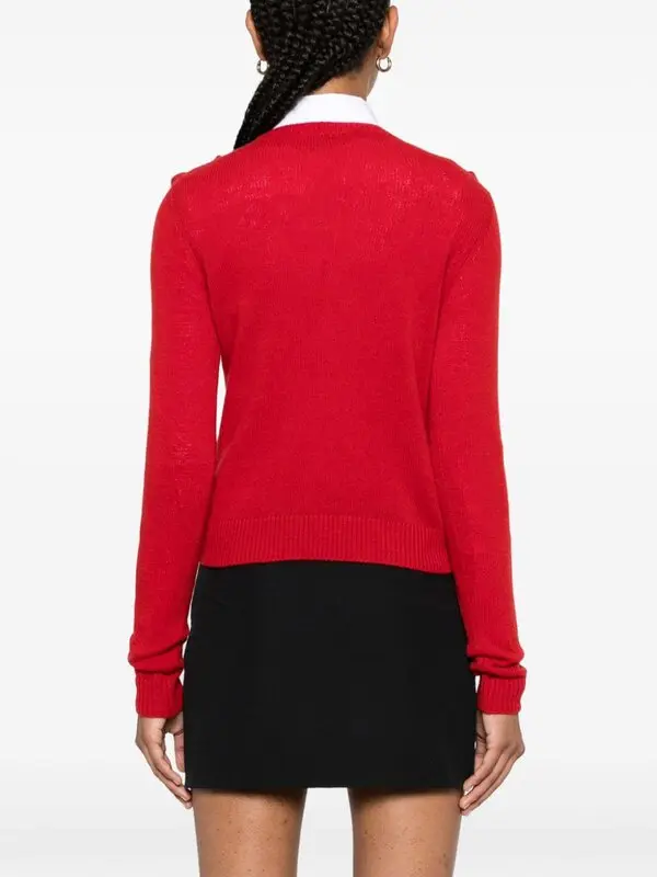 Valentino Garavani Bow-embellished Virgin Wool Jumper