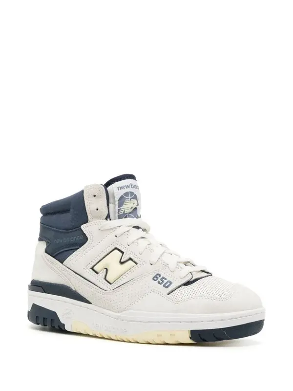 NEW BALANCE 650 High-top Sneakers - White