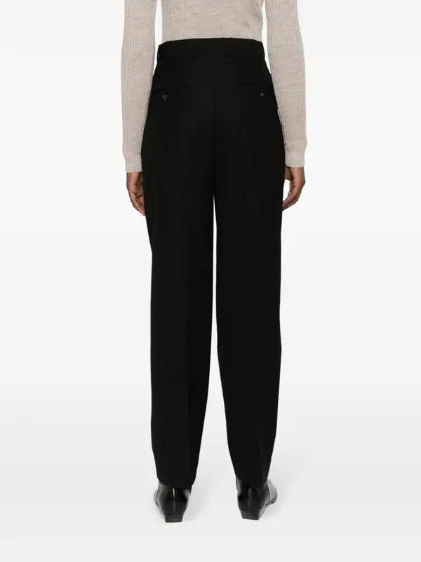 TOTEME Double-pleated Tailored Trousers - Black