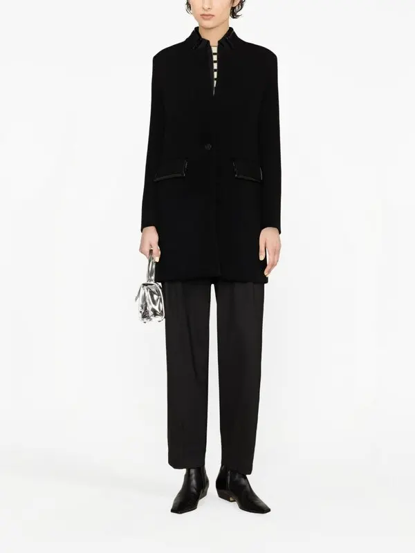 Maje Single-breasted Wool-blend Coat