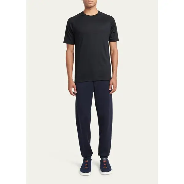 Zegna Wool-stretch Crewneck T-shirt