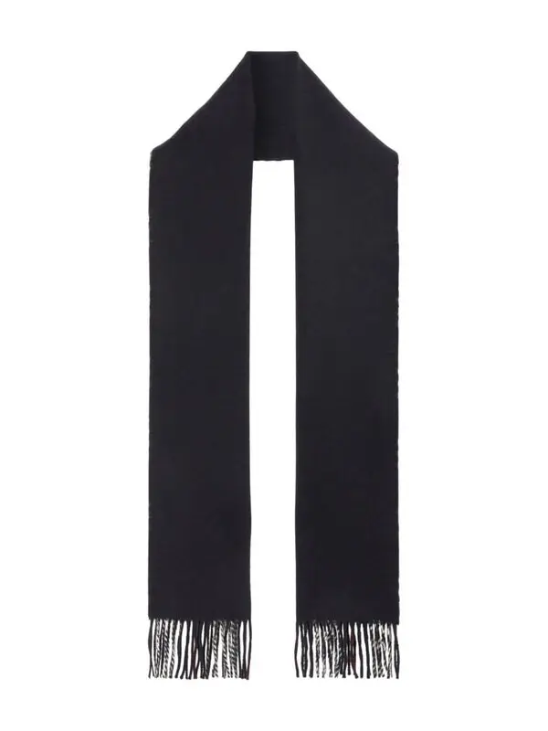 Burberry Check-print Cashmere Reversible Scarf - Blue