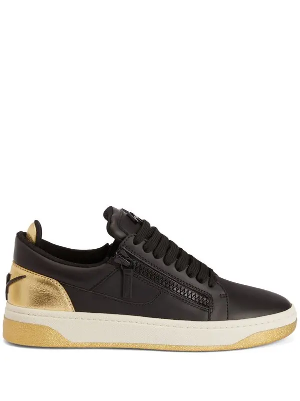 GIUSEPPE ZANOTTI Double-zip Low-top Sneakers - Black