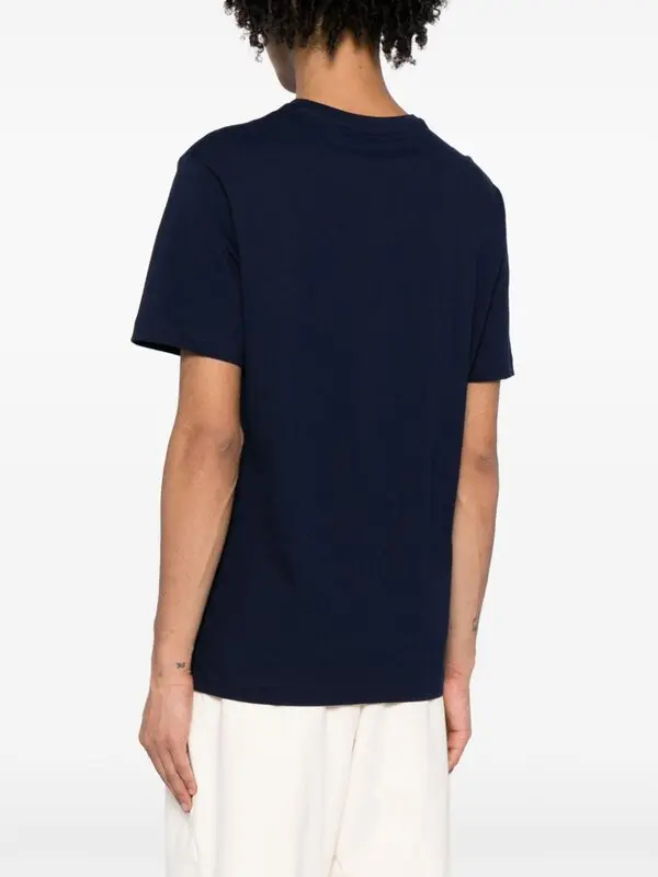 Lacoste Logo-patch V-neck T-shirt - Blue