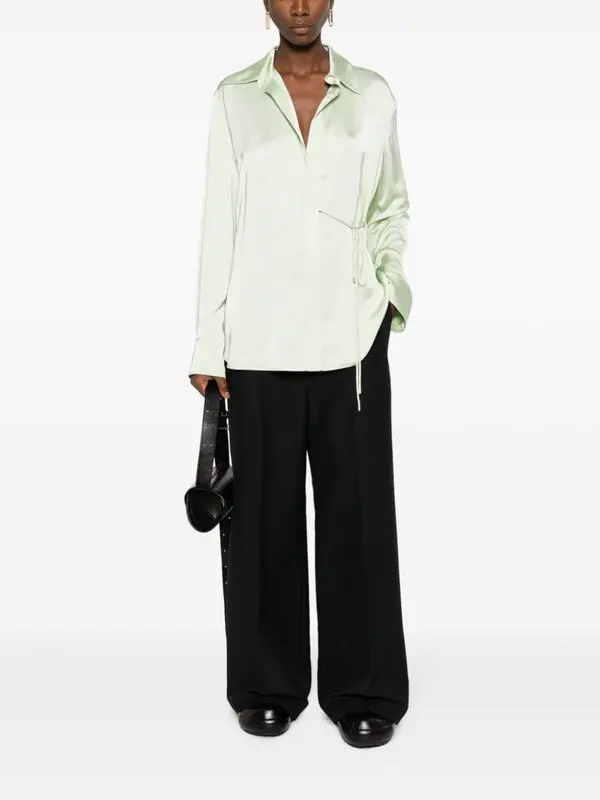 JIL SANDER Wrap Satin Shirt
