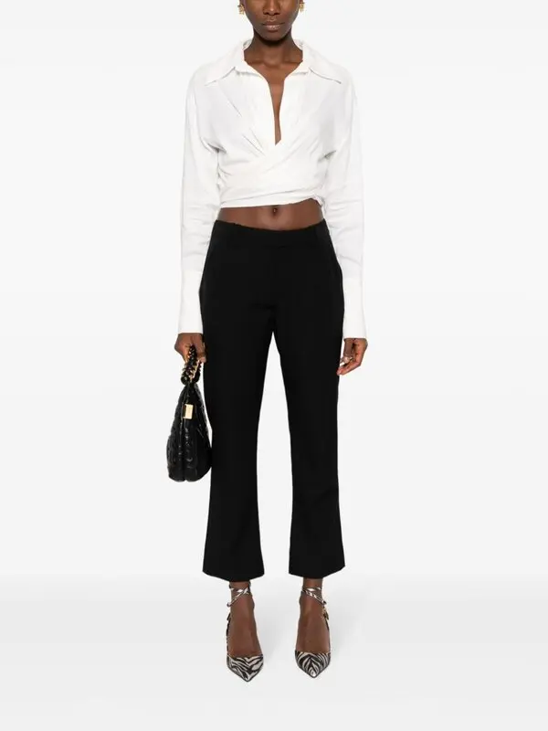 Balmain Virgin Wool Cropped Trousers