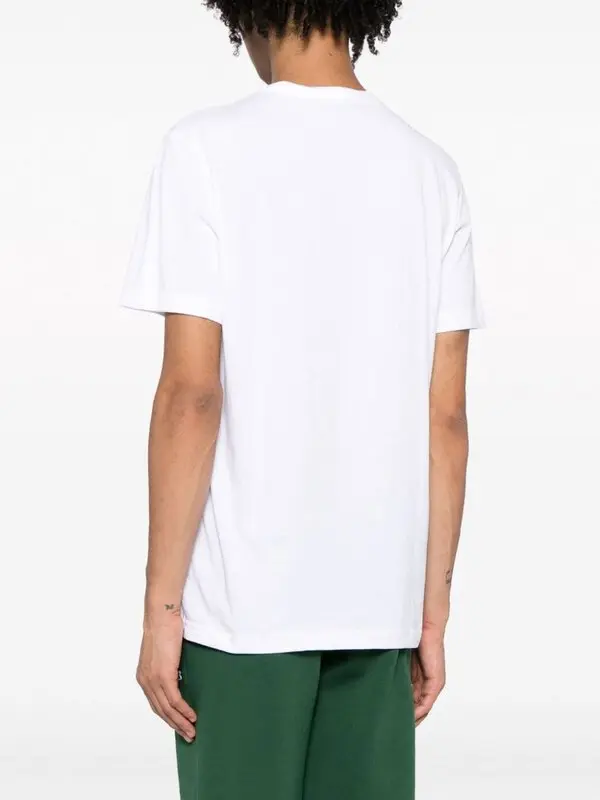 Lacoste Logo-patch V-neck T-shirt - White