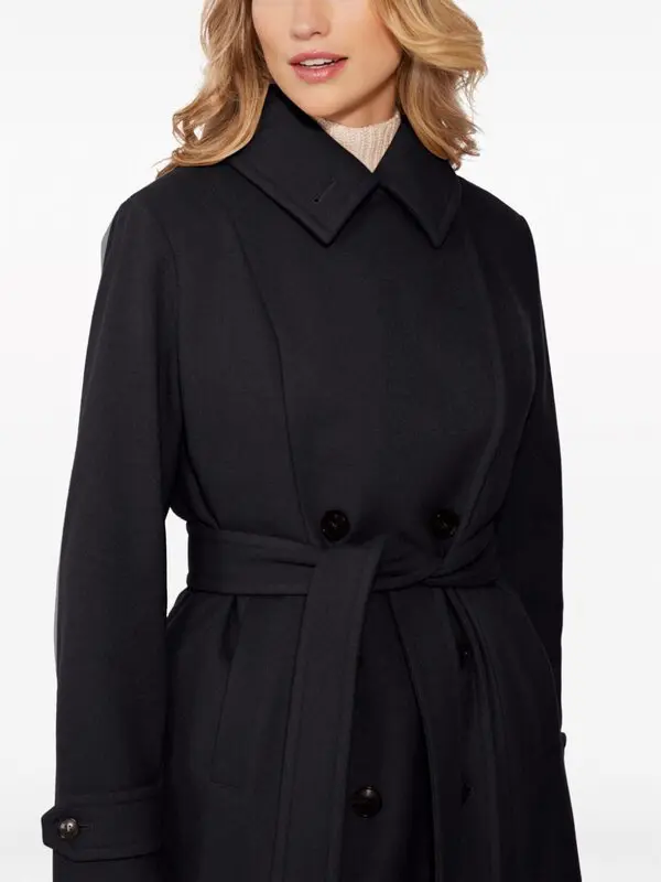 NORWEGIAN WOOL Double-breasted Wool-blend Coat