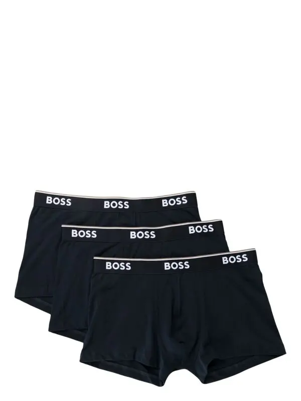 BOSS Logo-waistband Boxers - Blue