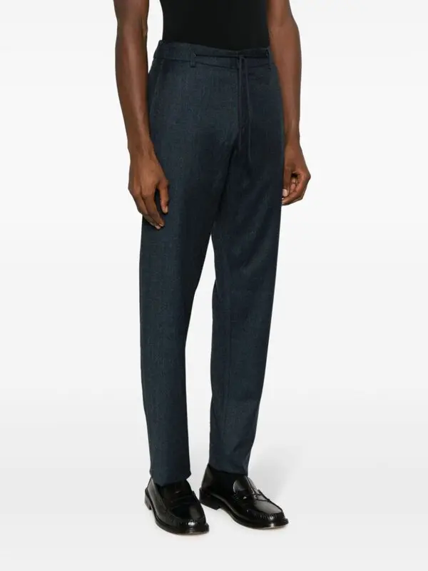 Canali Drawstring-waist Chinos - Blue
