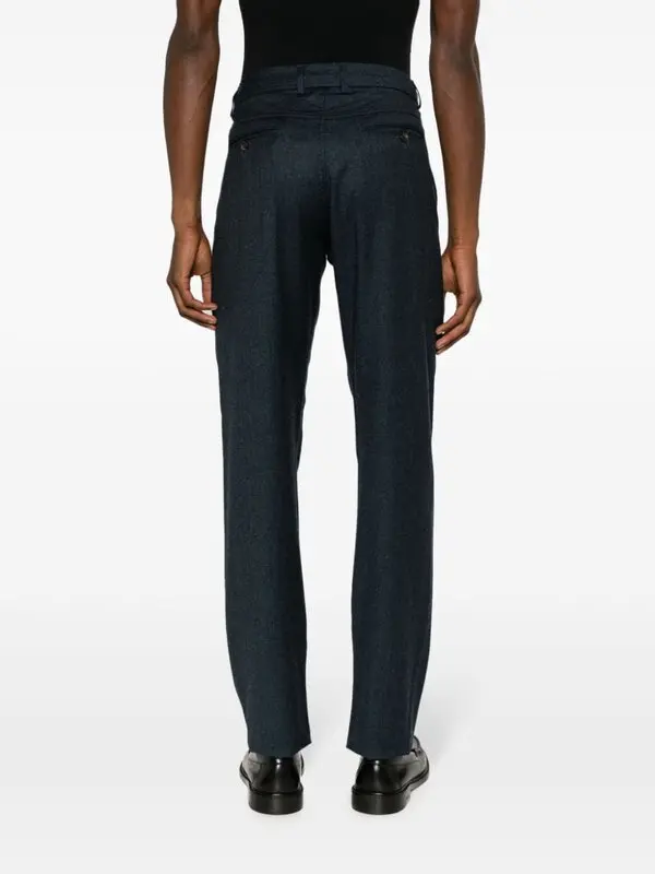 Canali Drawstring-waist Chinos - Blue