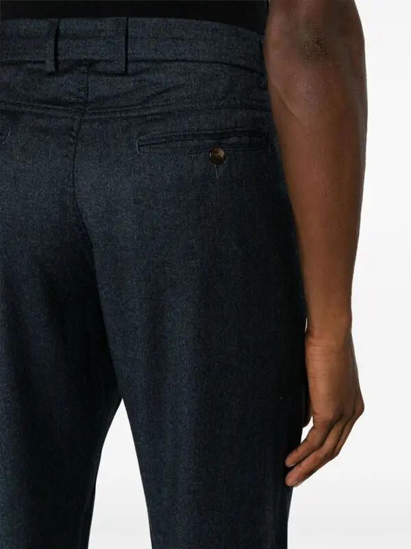 Canali Drawstring-waist Chinos - Blue