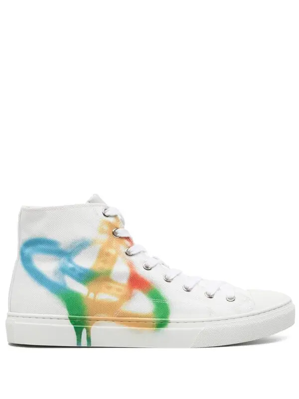 VIVIENNE WESTWOOD Plimsoll High-top Sneakers - White